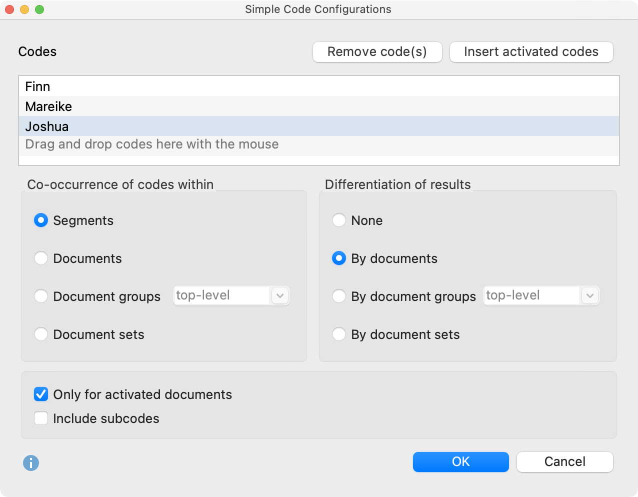 Code Configurations: Analyze Code Combinations - MAXQDA